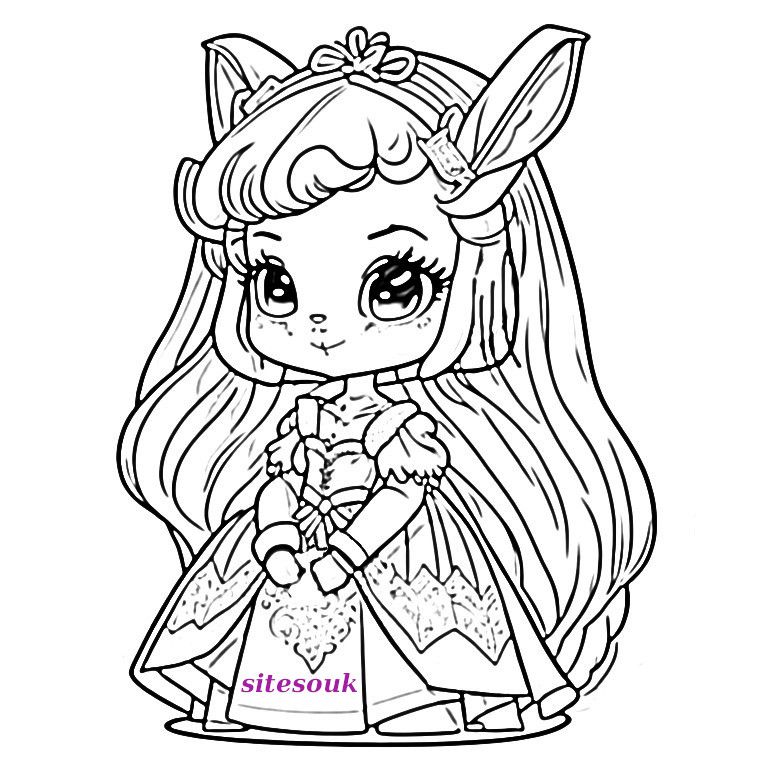 Free download Easter bunny coloring page