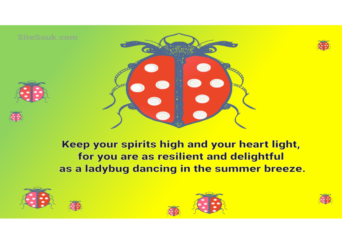 Ladybug Inspirational Quotes 35 Ladybug Quotes, Sayings, Phrases To